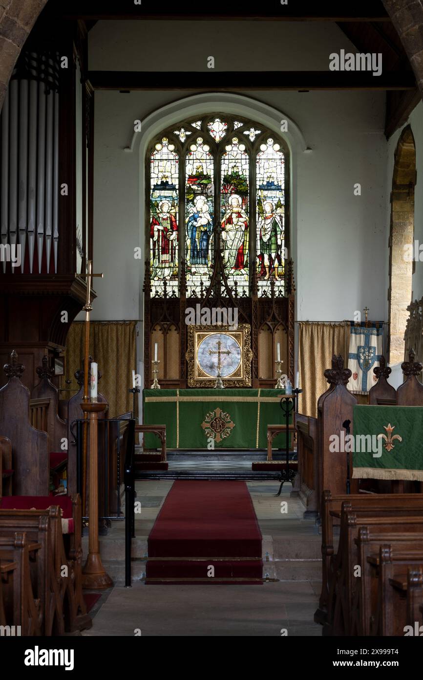 St. Mary`s Church, Grendon, Northamptonshire, England, UK Stock Photo ...