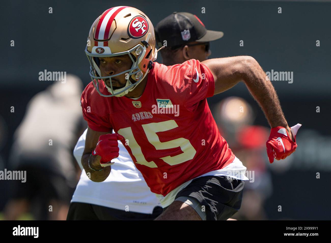 May 29, 2024; Santa Clara, CA, USA; San Francisco 49ers wide receiver ...