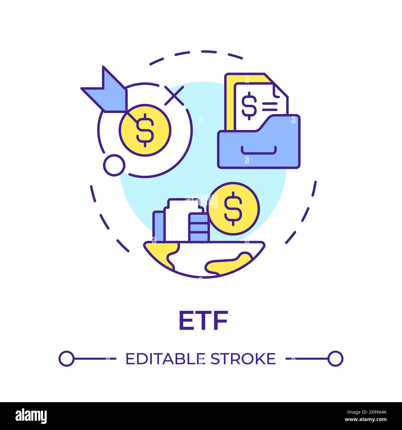 Etf circle hi-res stock photography and images - Alamy