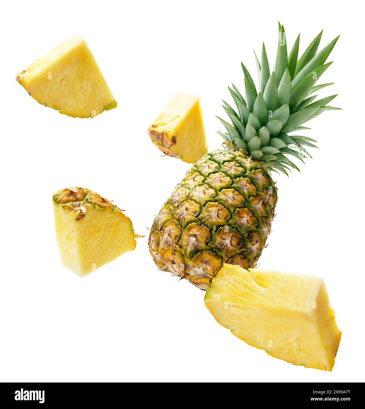 Flying pineapple fruit Cut Out Stock Images & Pictures - Alamy