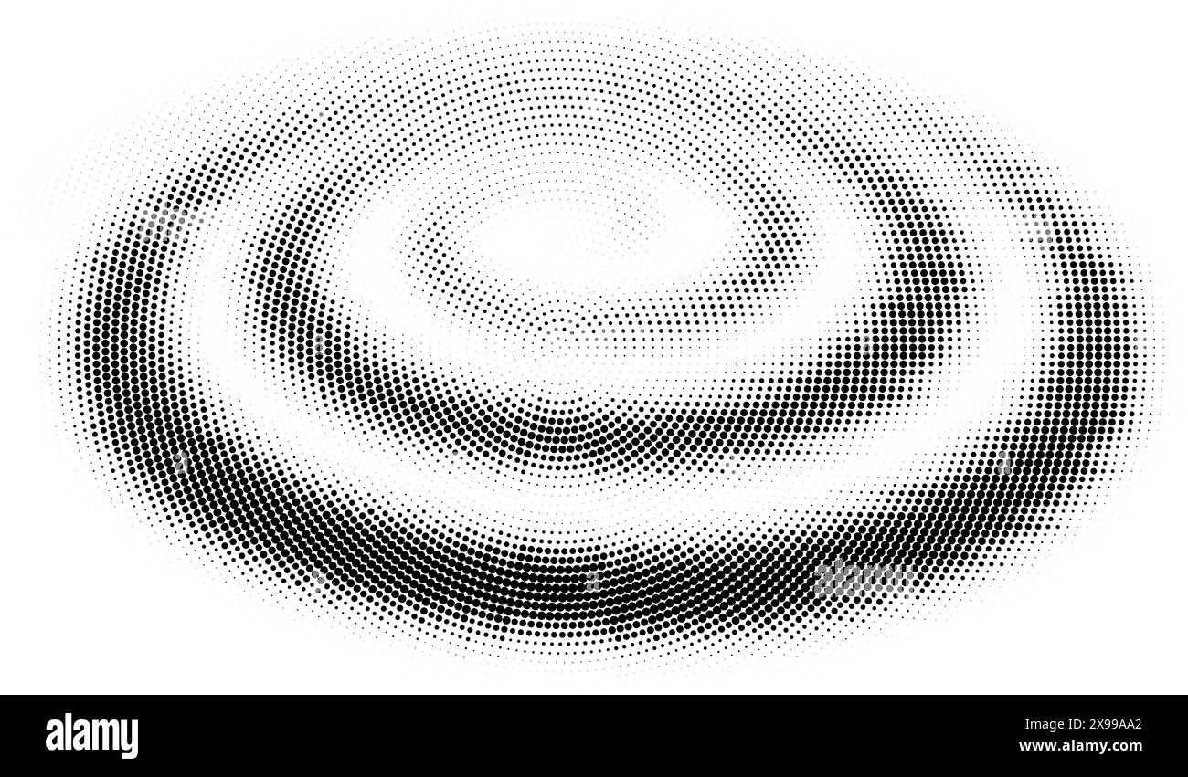 Twisting spiral in perspective with gradient blur and half tone texture ...