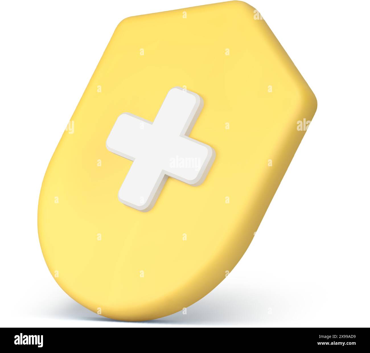 Hospital emergency first aid yellow healthcare accident protection 3d ...