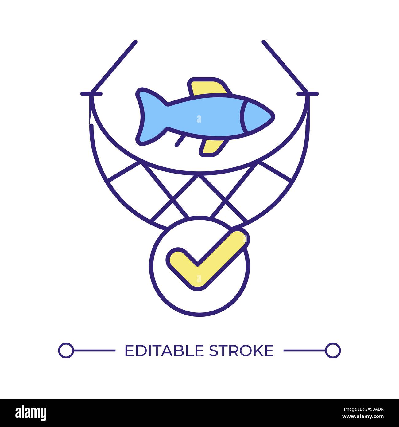 Fishing licenses RGB color icon Stock Vector Image & Art - Alamy