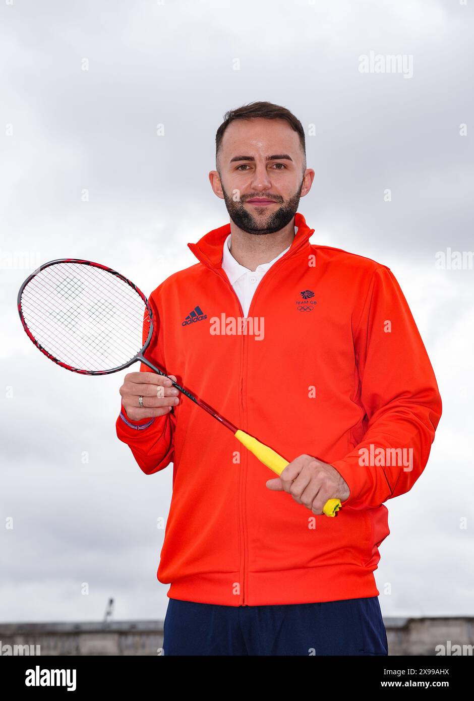 Team GB's Ben Lane during the Team GB Paris 2024 Badminton team ...