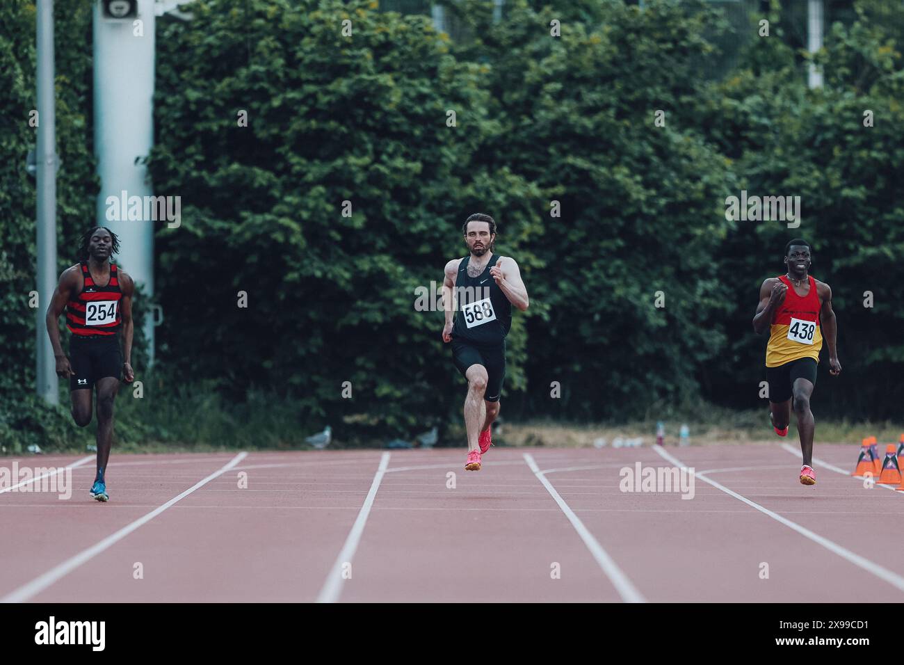 Stratford, United Kingdom. 26 May, 2024. (Left to Right) Andris Thorpe ...