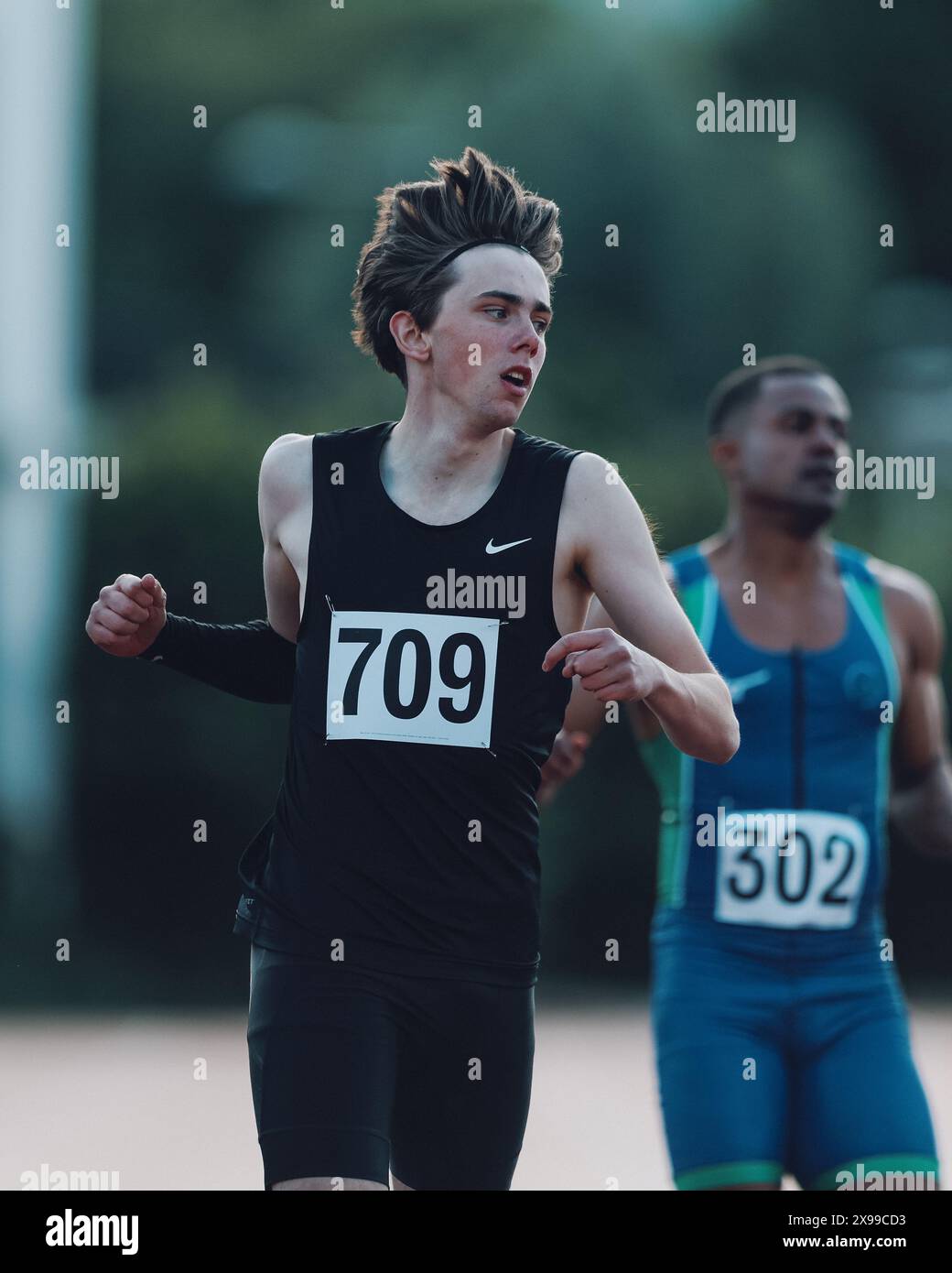 Stratford, United Kingdom. 26 May, 2024. Samuel Lawson of Basildon A.C ...