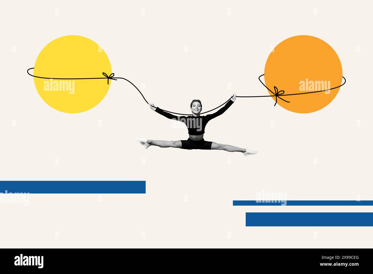 Sketch image trend composite collage of picture draw huge space area ...