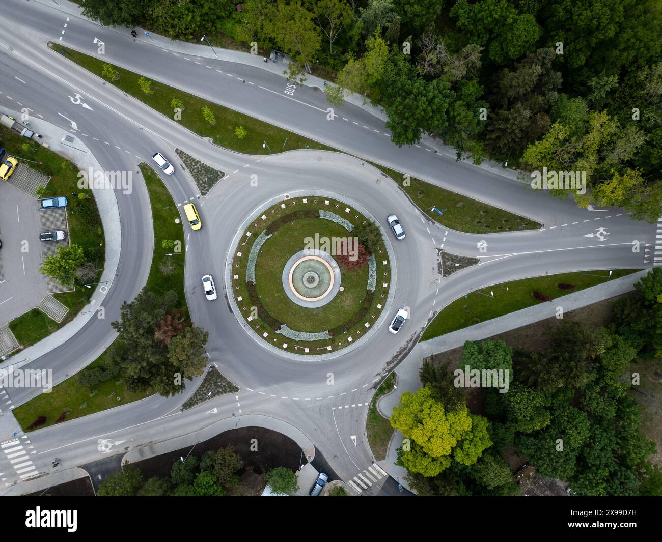 Aerial timelapse from roundabout in hi-res stock photography and images ...