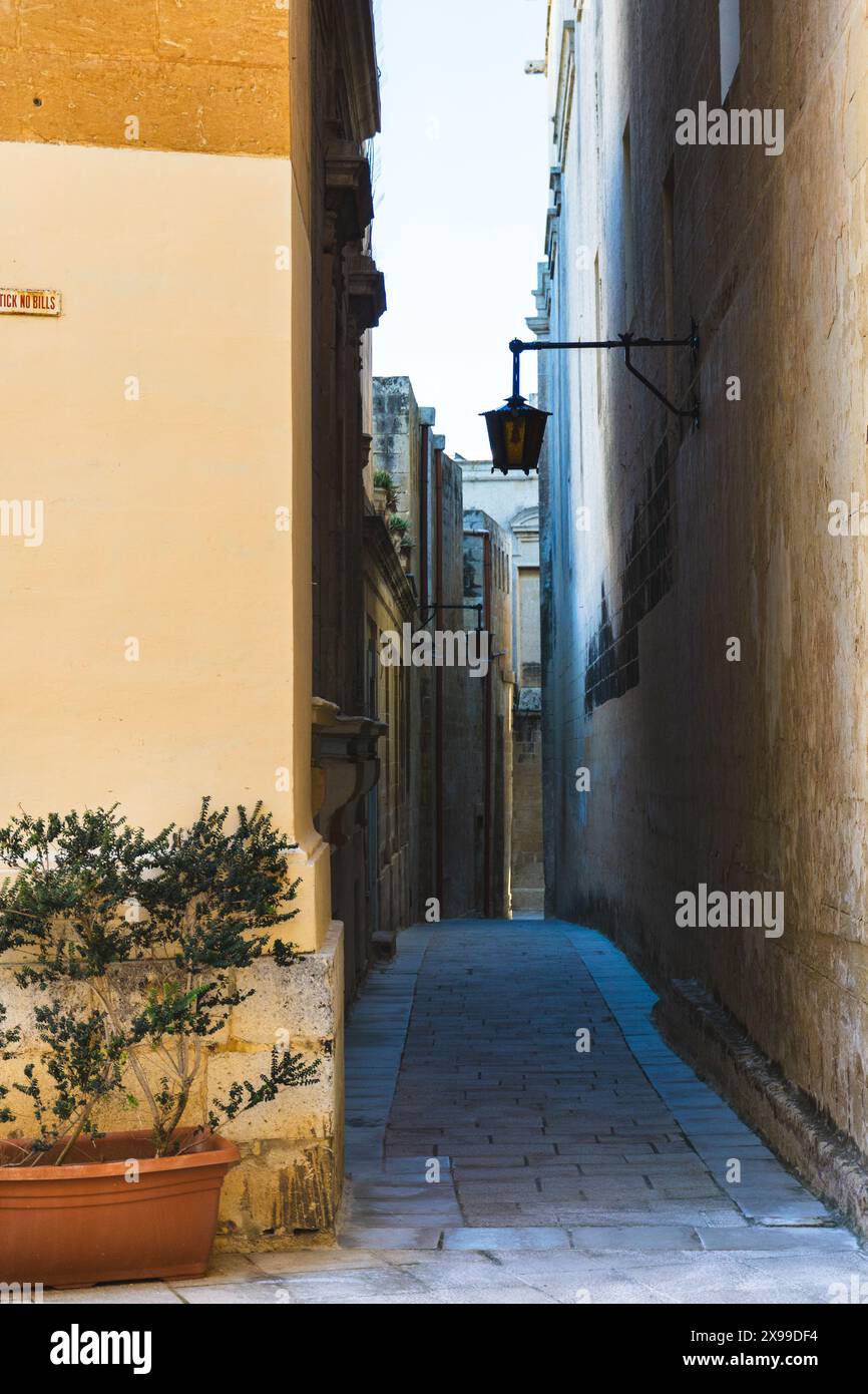 Mdina, the silent city, Malta Stock Photo - Alamy