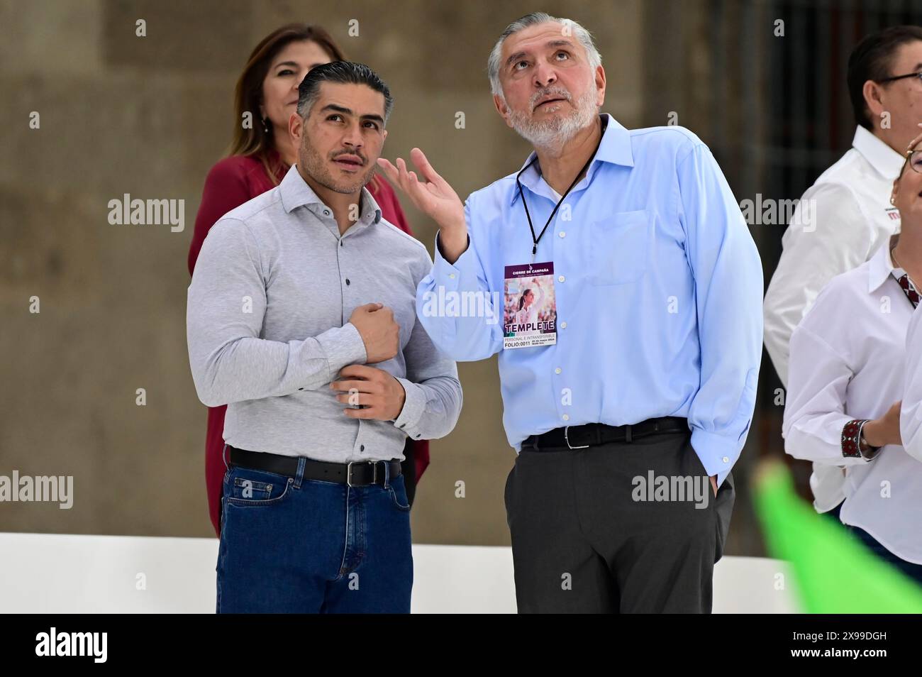 Non Exclusive: Adán Augusto López and Omar García Harfuch during the ...