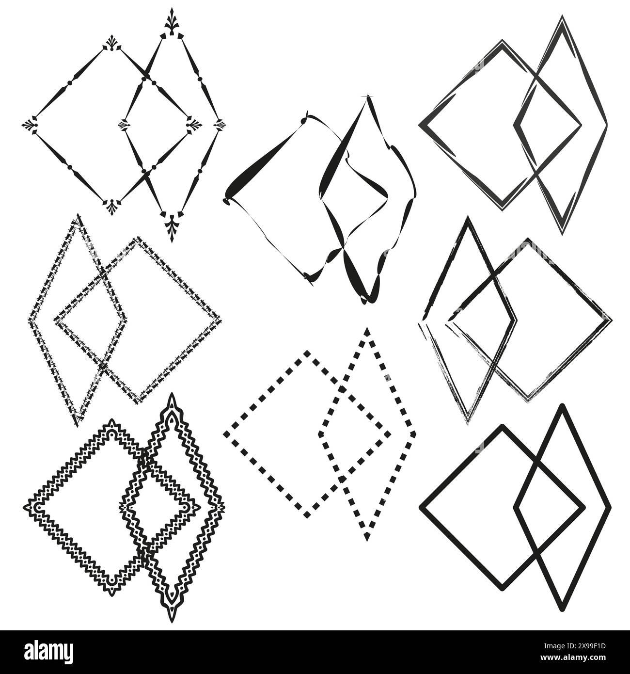Diamond shape designs hi-res stock photography and images - Alamy