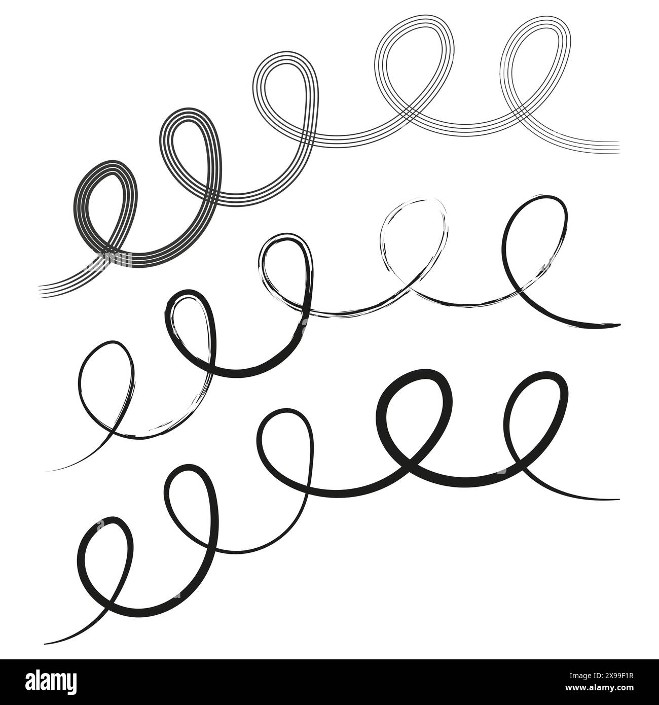 Curves and loops Stock Vector Images - Alamy