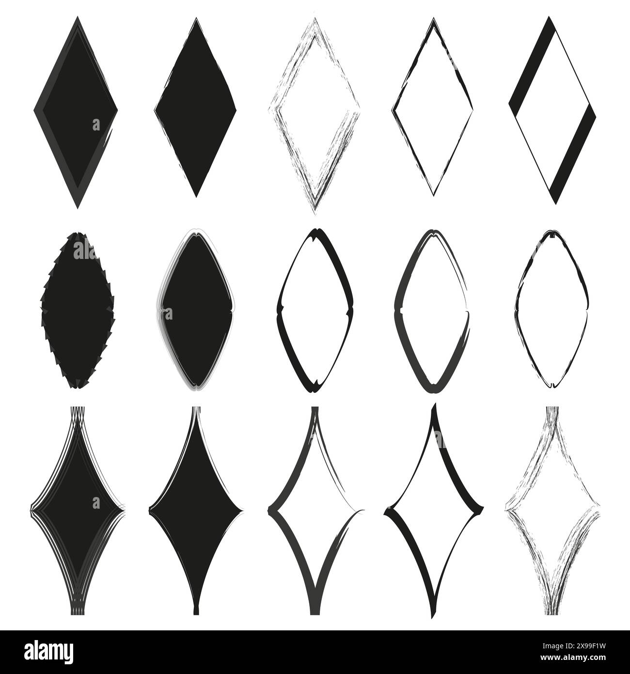 Geometric Shape Variety Creative Borders Set Decorative Design Frames Distinctive Border