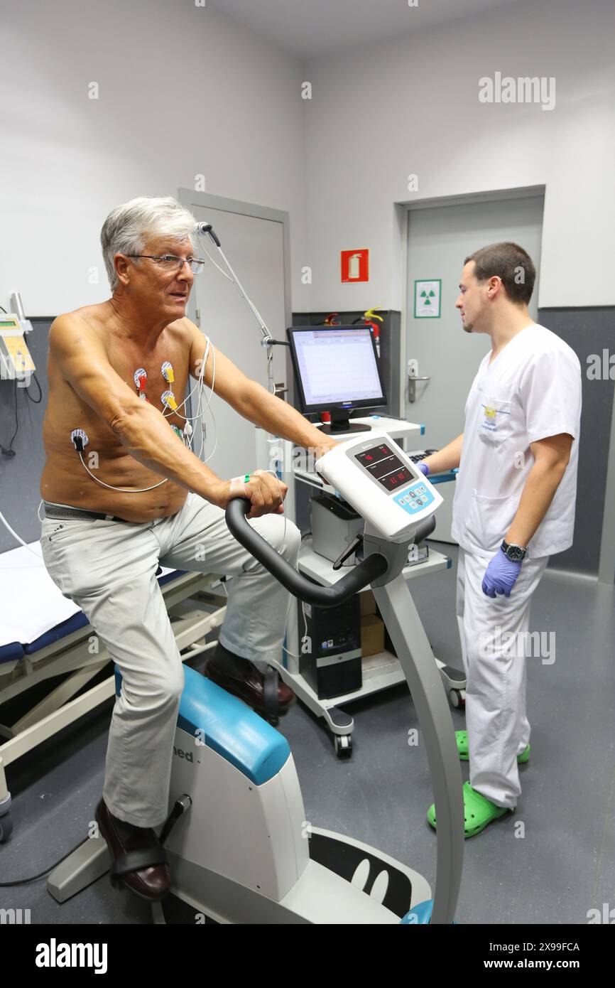 cardiology stress test, Myocardial perfusion scintigraphy in effort ...