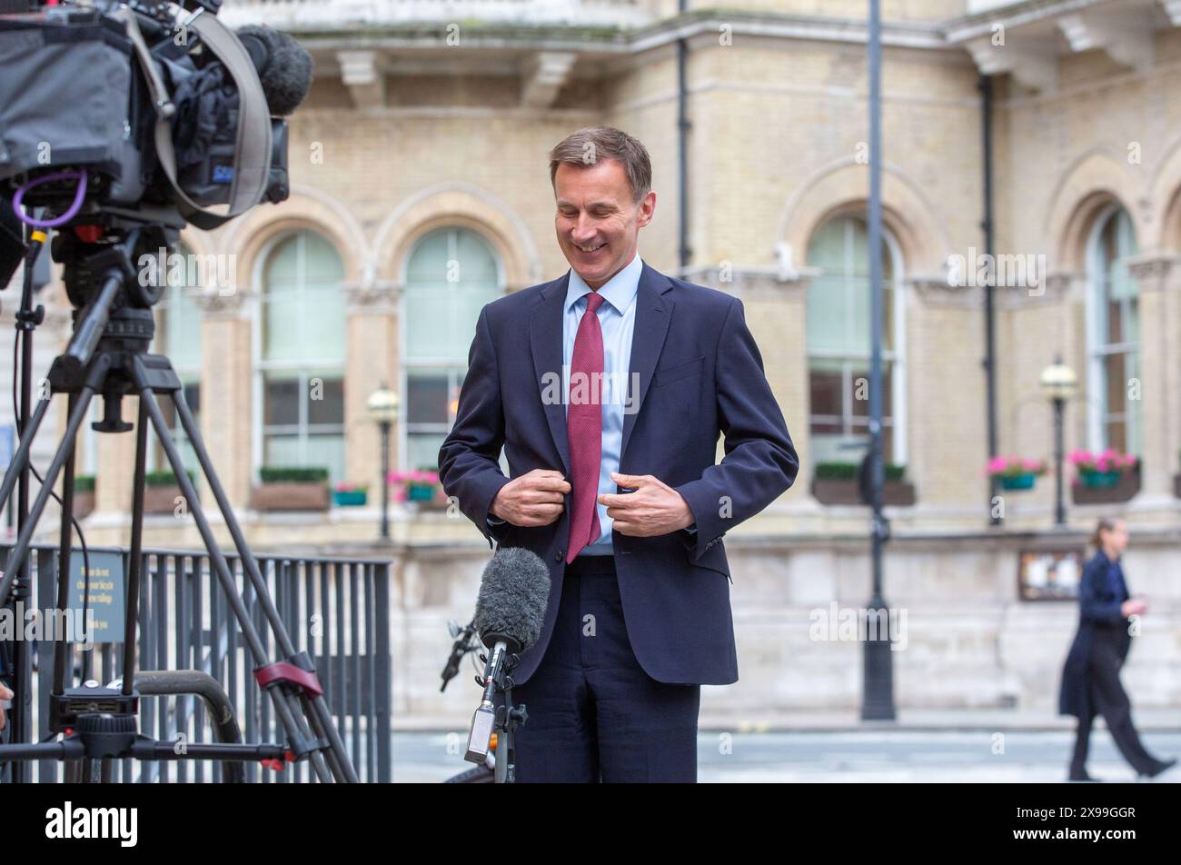 London, England, UK. 30th May, 2024. Chancellor of the Exchequer JEREMY ...