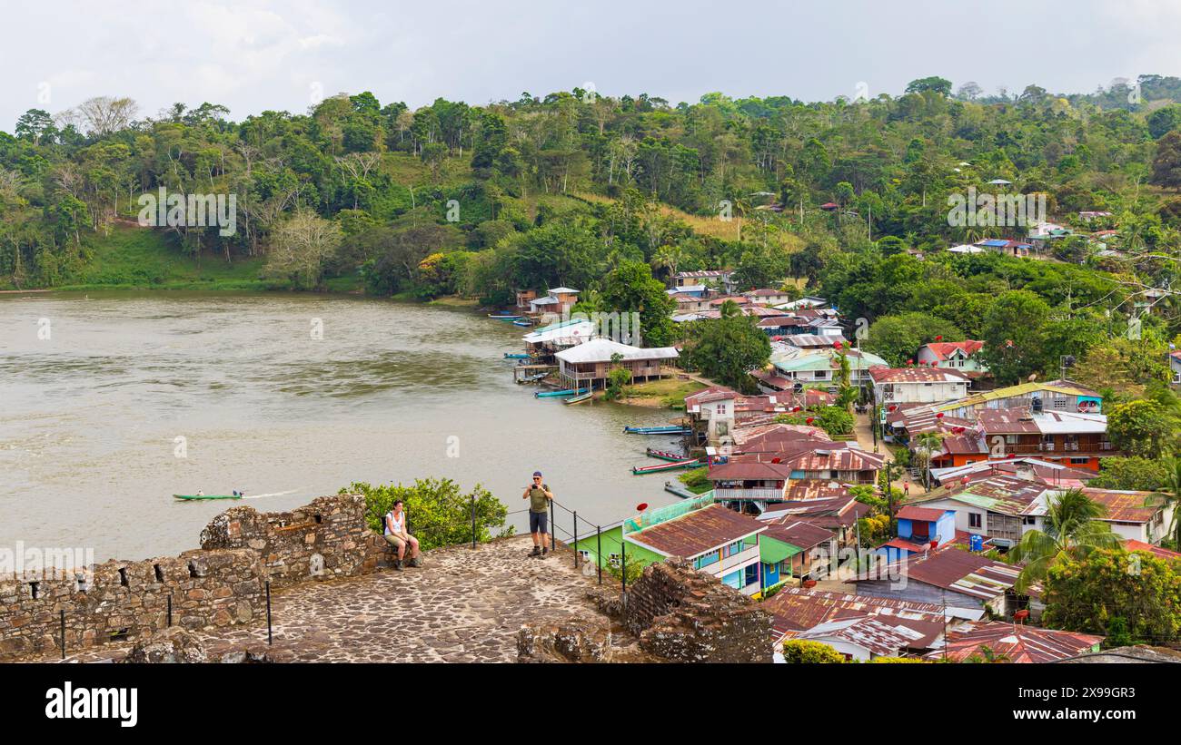 El Castillo , Nicaragua - March 11, 2024: Aerial view of El Castillo ...