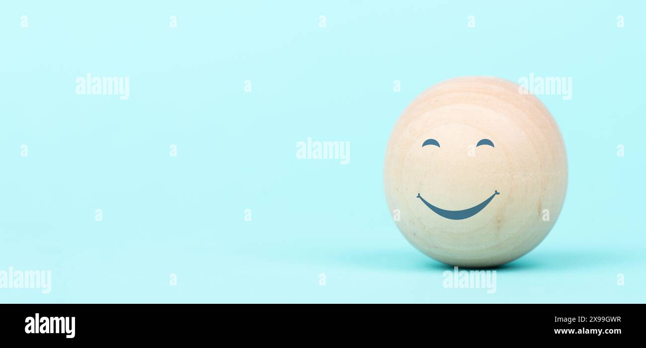 Happy smiling face, love and emotion, mental health concept, positive ...