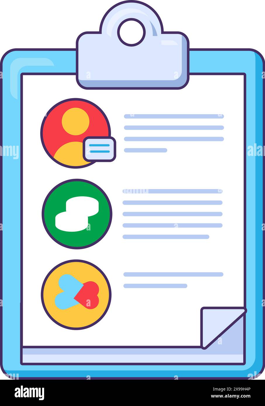 Questionnaire cartoon Cut Out Stock Images & Pictures - Alamy