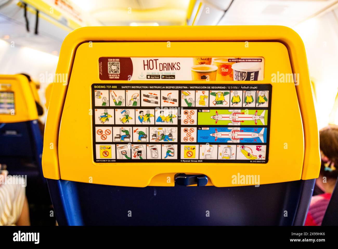 Aircraft safety card hi-res stock photography and images - Alamy