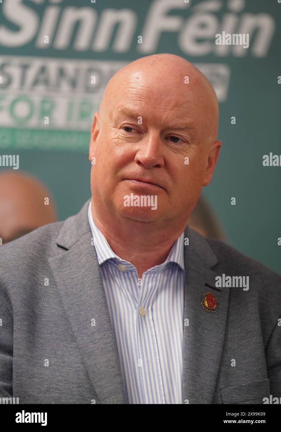 Paul Gavan at the launch of Sein Fein's manifesto for the European ...