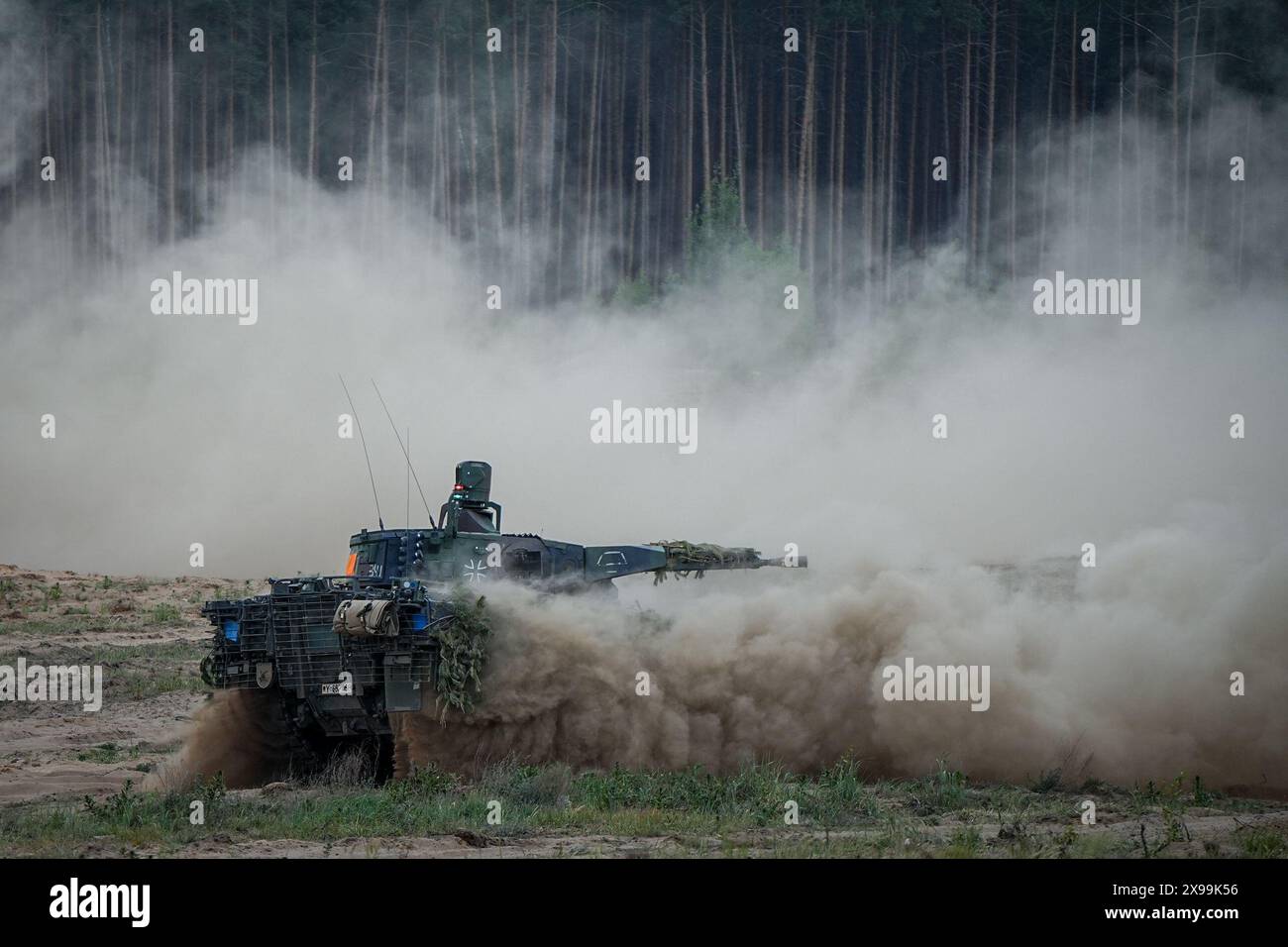 Pabrade, Lithuania. 29th May, 2024. A Puma infantry fighting vehicle ...