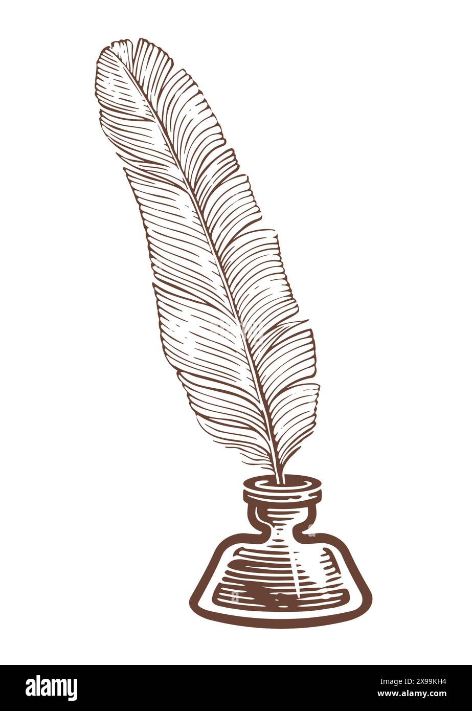 Old fashioned writing stationery Stock Vector Images - Alamy