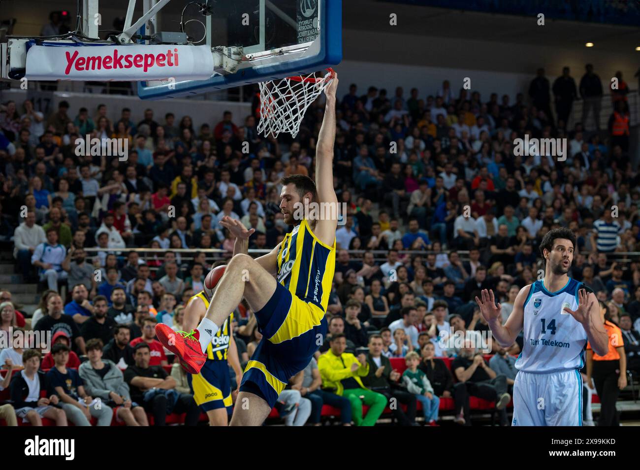 ANKARA / TURKEY, April 15, 2024: Turkish Basketball Super League 2023 ...