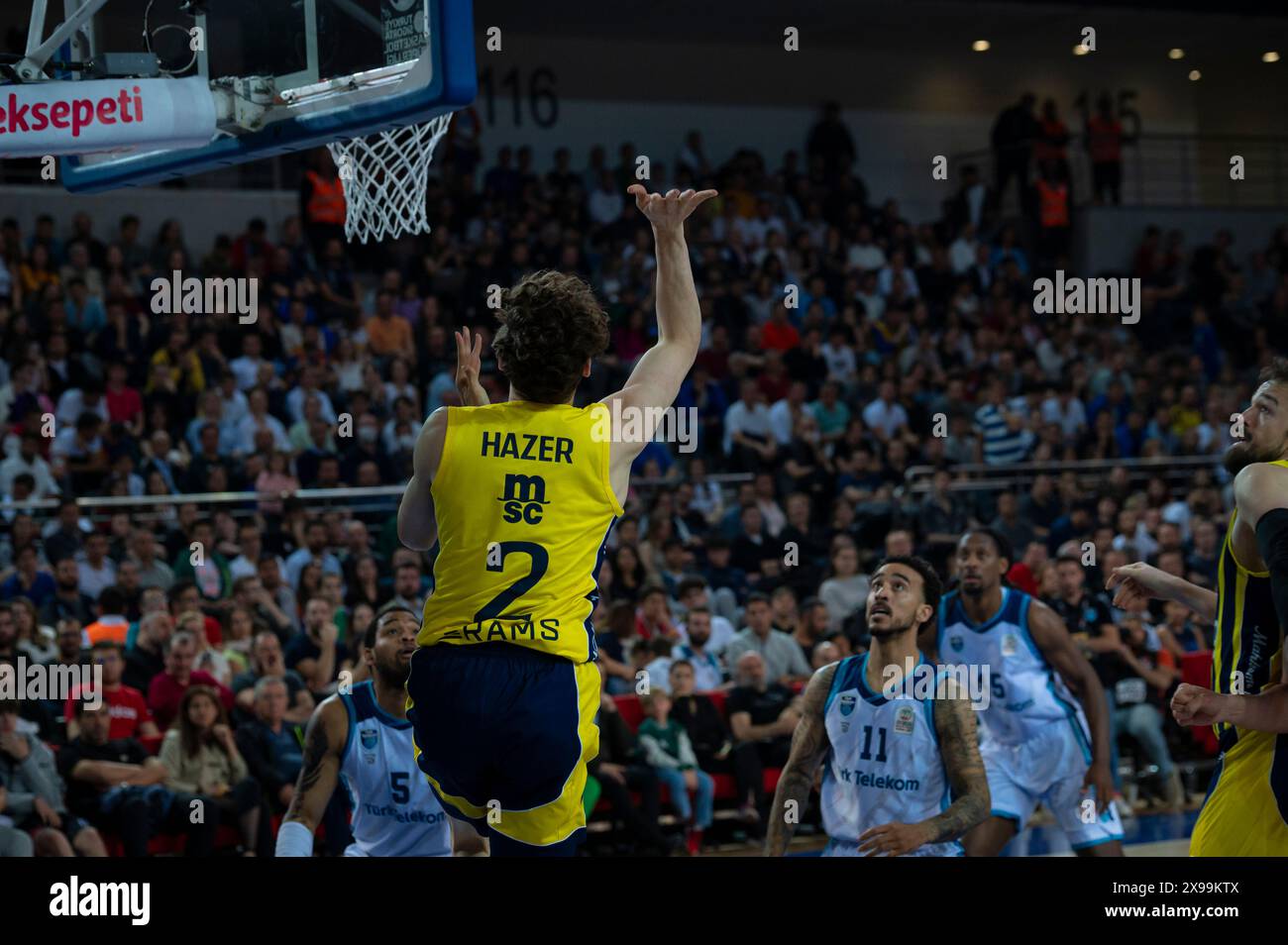 ANKARA / TURKEY, April 15, 2024: Turkish Basketball Super League 2023 ...