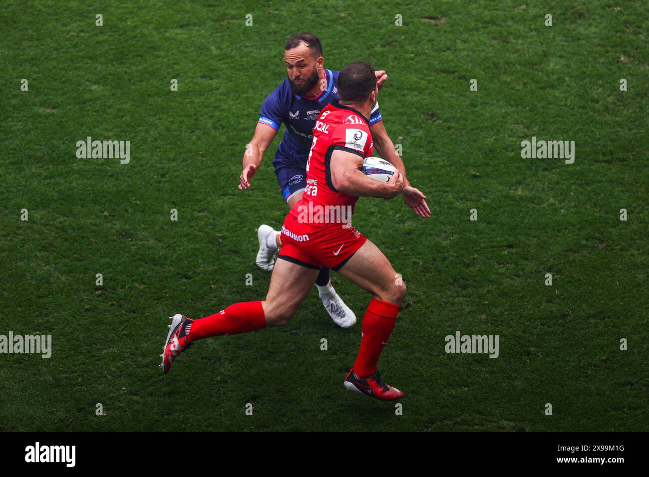 London, England. 25th May, 2024. Leinster's Jamison Gibson-Park with ...