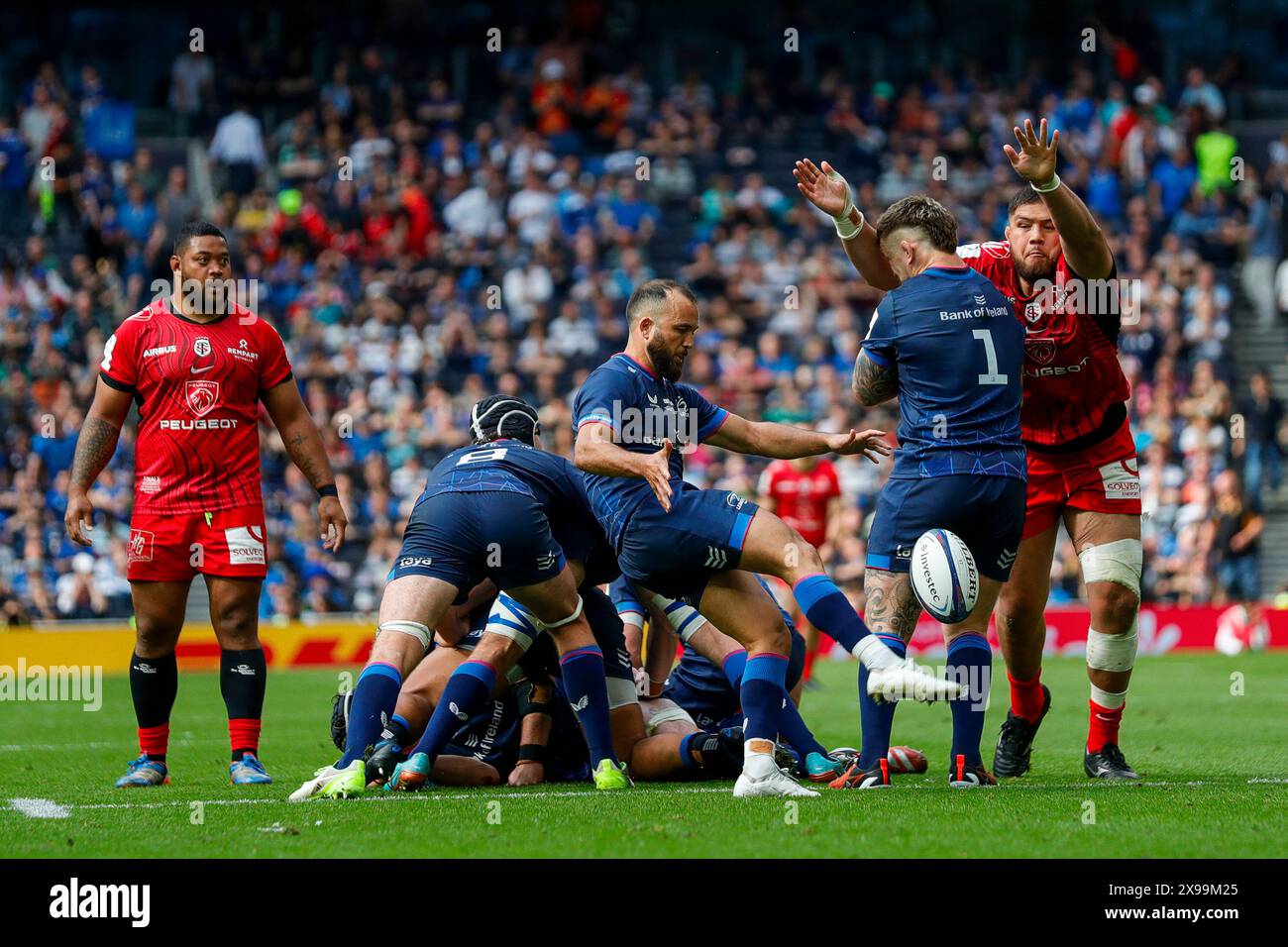 London, England. 25th May, 2024. Leinster's Jamison Gibson-Park during ...