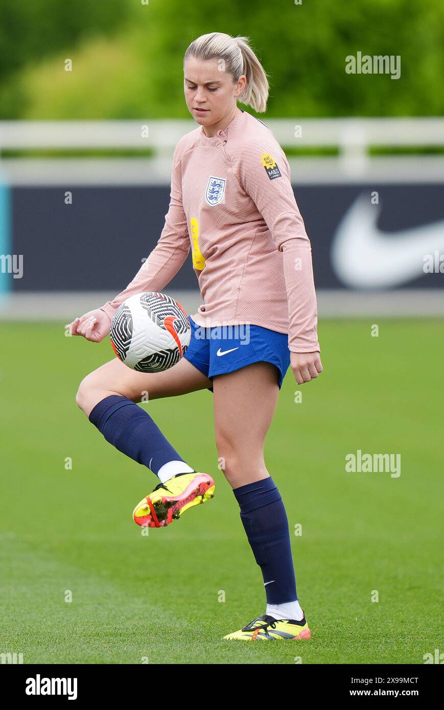 England's Alessia Russo during a training session at St. George's Park ...