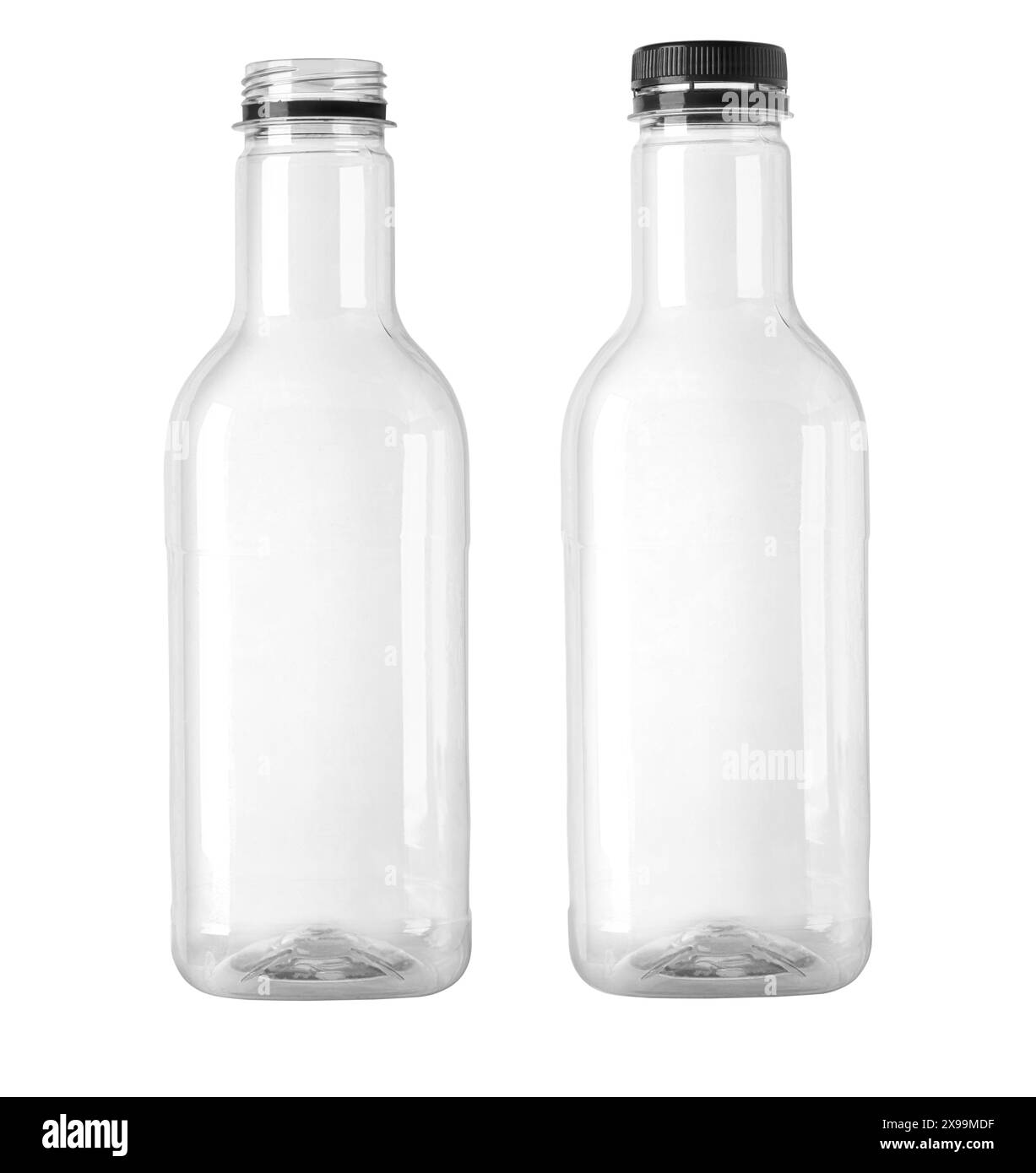 Empty plastic bottle isolated on white Stock Photo - Alamy