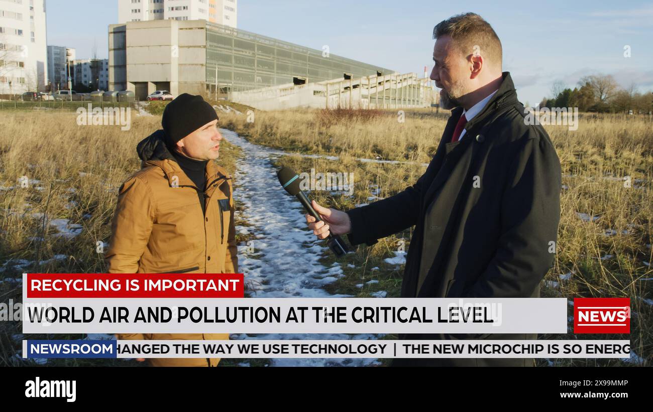 TV News Live Report: Anchor Correspondent Does Reporting Segment on ...