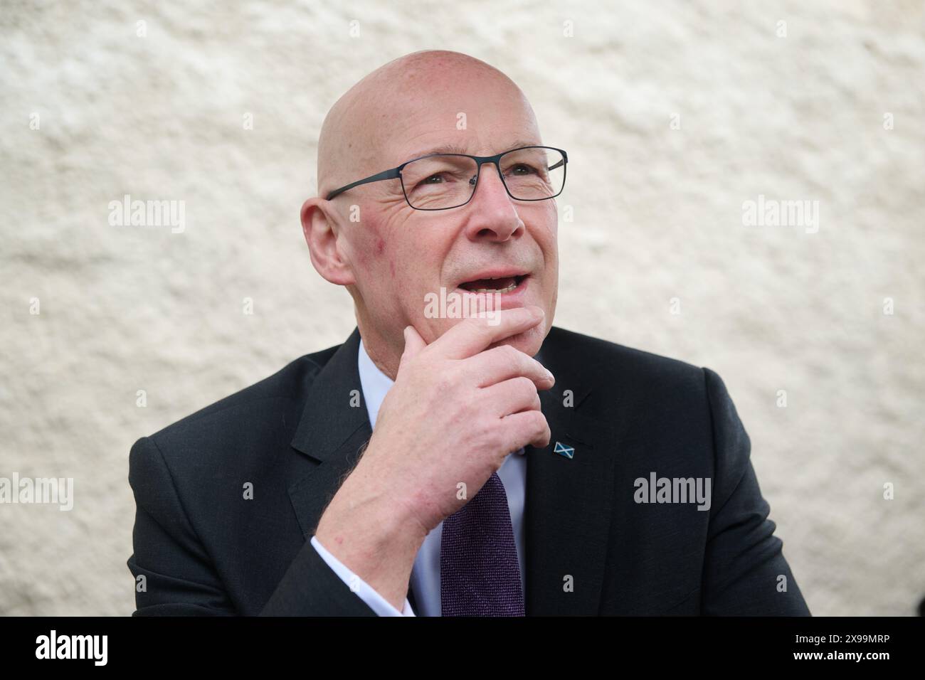 Edinburgh Scotland, UK 30 May 2024. SNP Leader, John Swinney on the ...