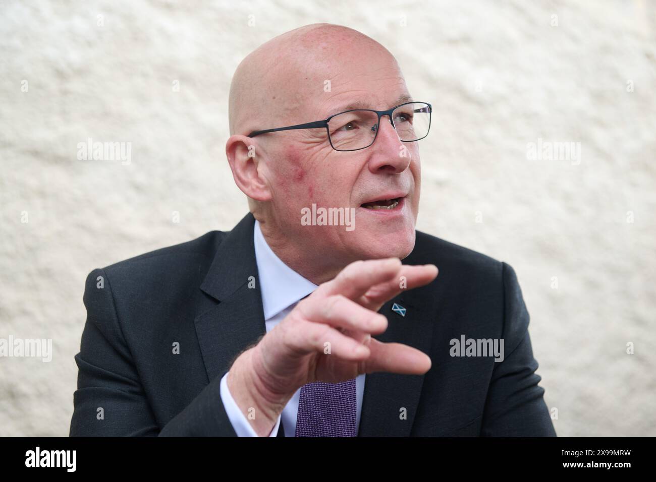 Edinburgh Scotland, UK 30 May 2024. SNP Leader, John Swinney on the ...
