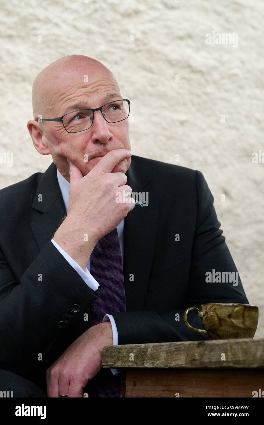 Edinburgh Scotland, UK 30 May 2024. SNP Leader, John Swinney on the ...