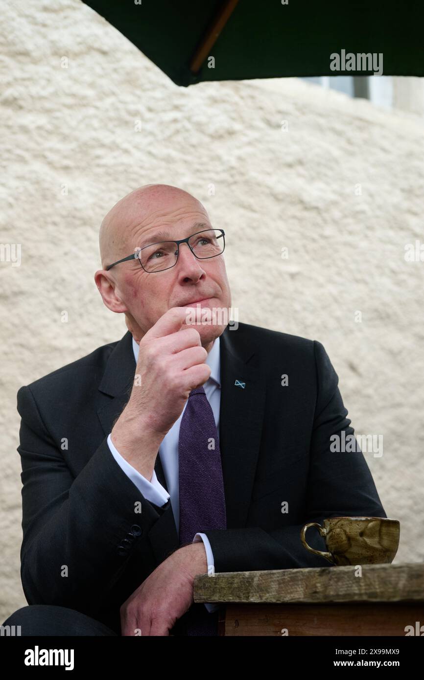 Edinburgh Scotland, UK 30 May 2024. SNP Leader, John Swinney on the ...