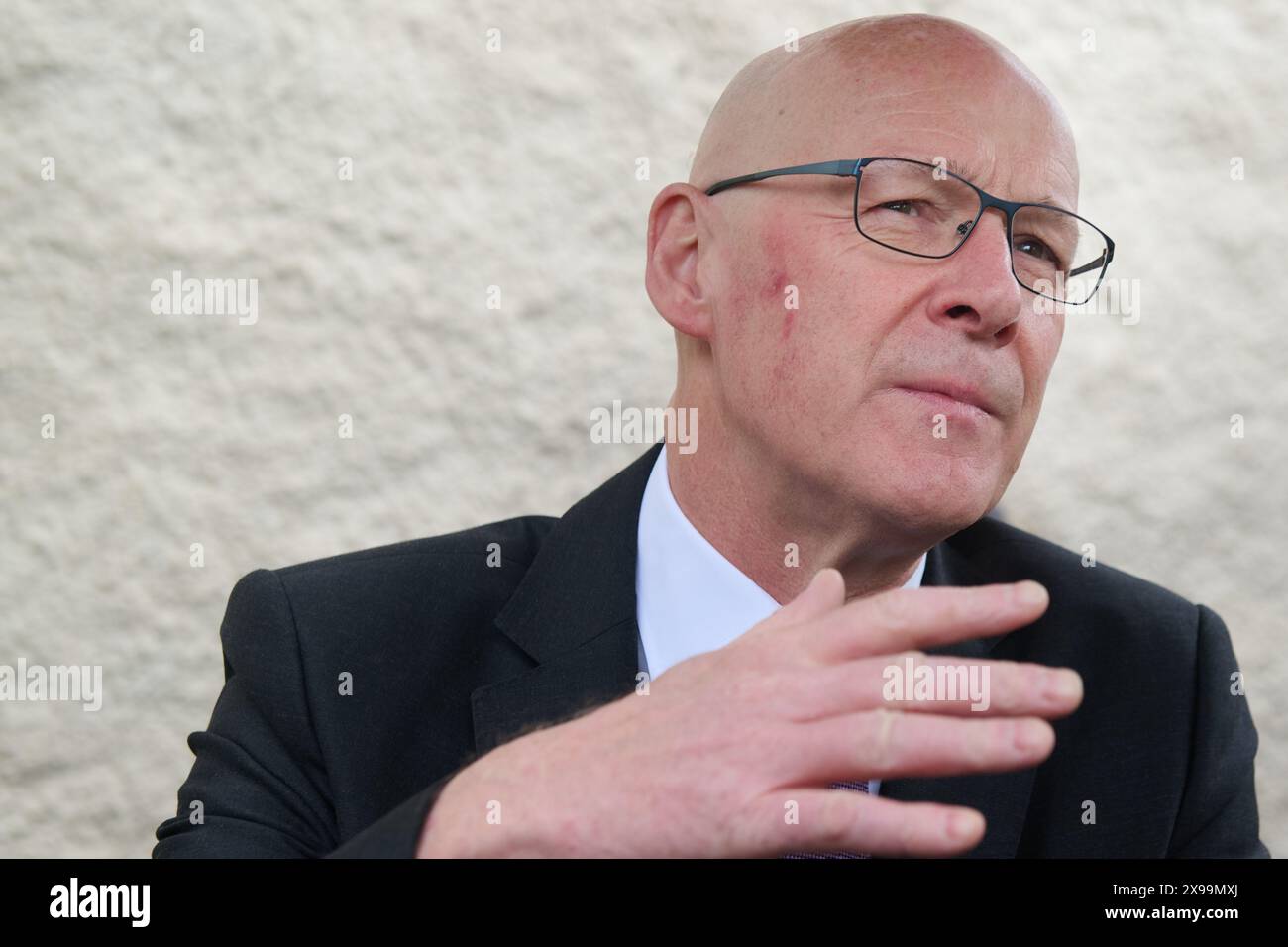 Edinburgh Scotland, UK 30 May 2024. SNP Leader, John Swinney on the ...