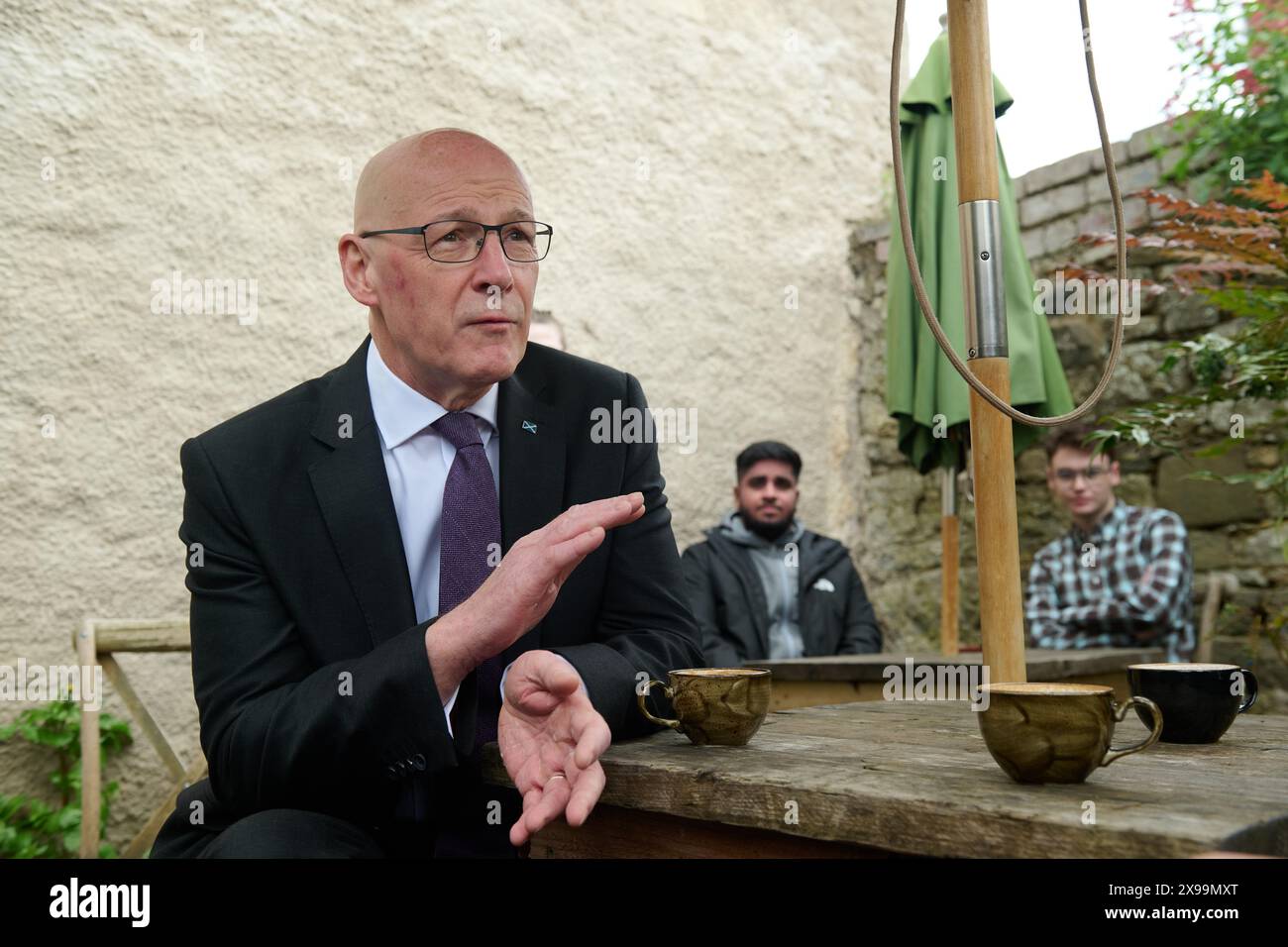 Edinburgh Scotland, UK 30 May 2024. SNP Leader, John Swinney on the ...