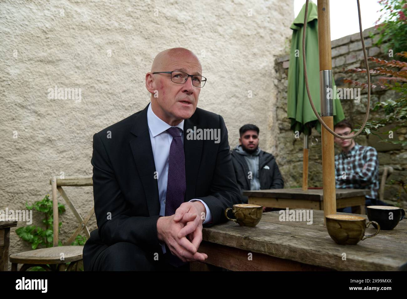Edinburgh Scotland, UK 30 May 2024. SNP Leader, John Swinney on the ...