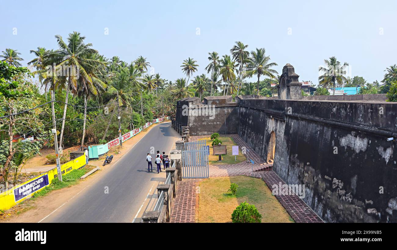 Main Entrance to Anjuthengo Fort, Varkala, Thiruvananthapuram, Kerala ...