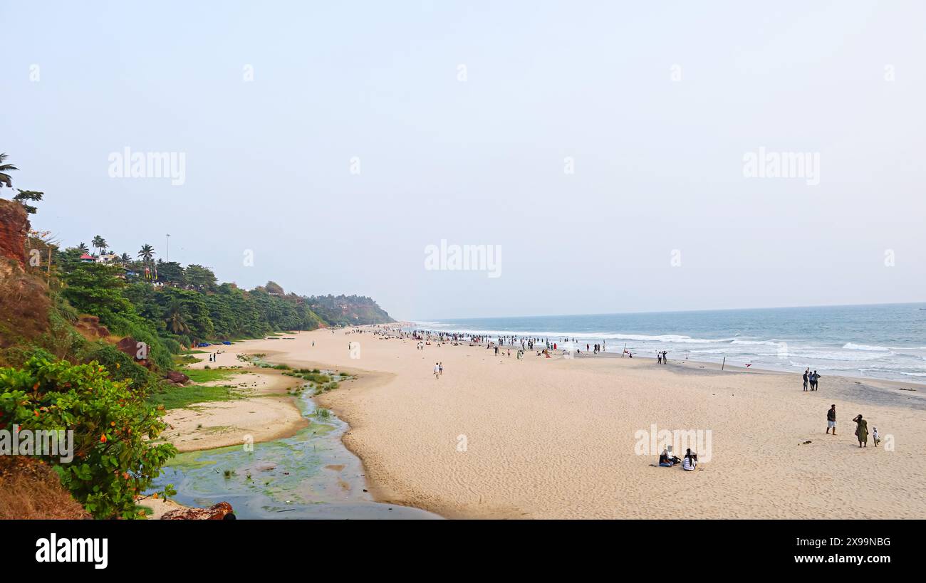Papanasam Beach also called as Varkala Beach, Thiruvananthapuram ...