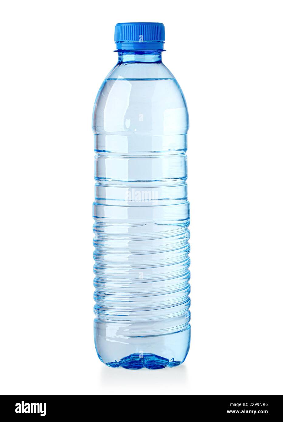 Plastic small water bottle isolated on white background with clipping ...
