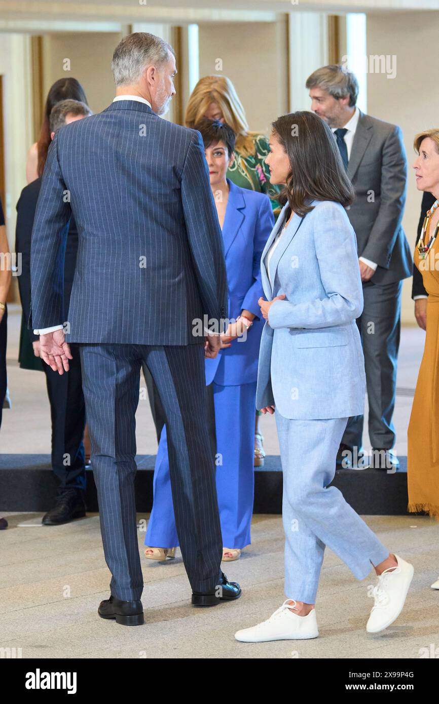 Madrid, Madrid, Spain. 30th May, 2024. King Felipe VI of Spain, Queen ...