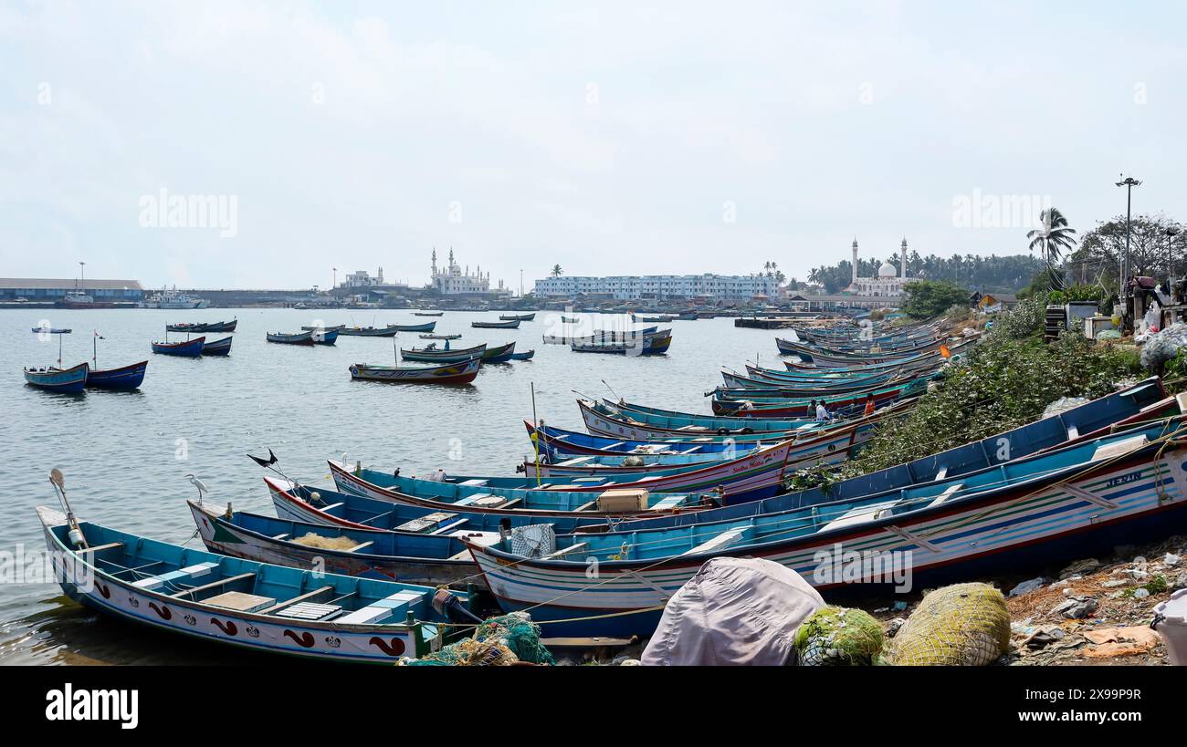 View of Vizhinjam Port, Vizhinjam, Kovalam, Thiruvananthapuram, Kerala ...