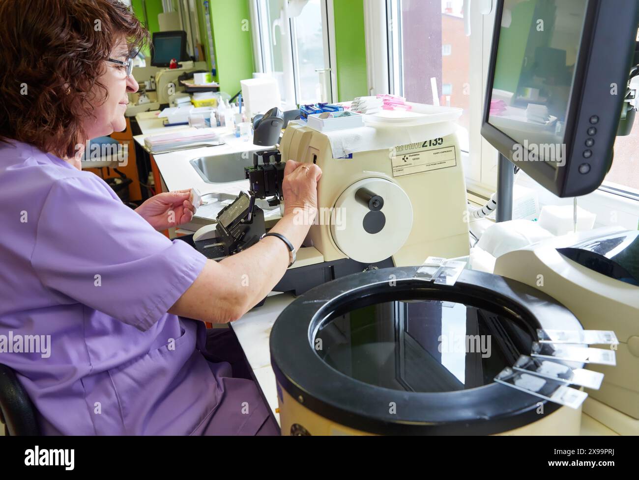 Histology, Microtome, Anatomic Pathology, Hospital Donostia, San Sebastian, Gipuzkoa, Basque ...