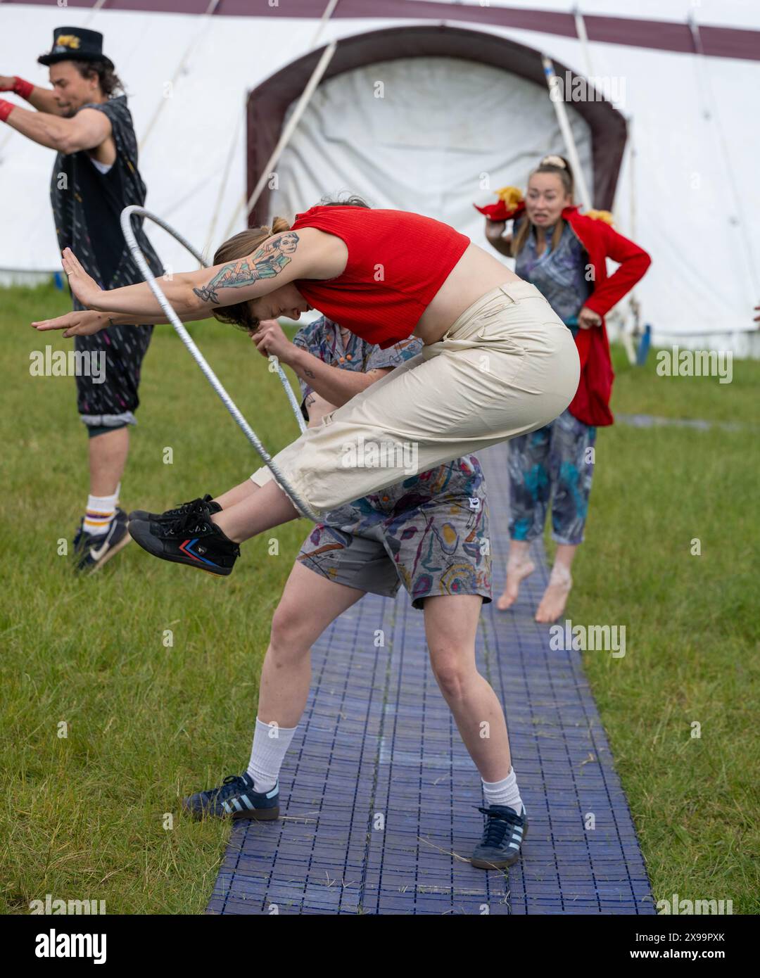 London, UK. 30th May, 2024. The Nose Dive Assembly at Revel Puck Circus ...
