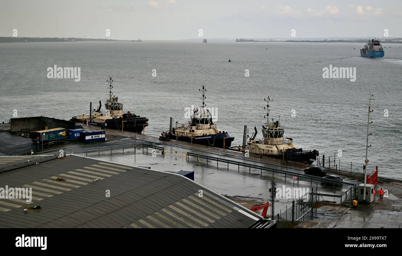 Svitzer tug boats Ferriby, Bargate and Mercurius moored at Dock Head in ...