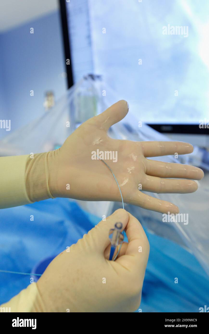 Angioplasty, Stenting in coronary arteries, Hemodynamic, Operating room ...