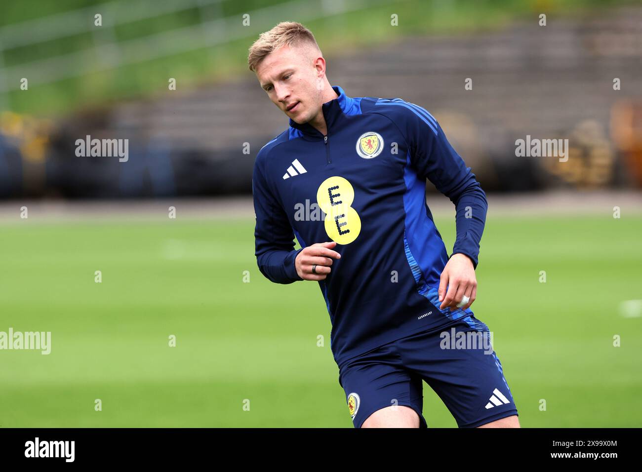 Scotland's Ross McCrorie during a training session at Lesser Hampden ...